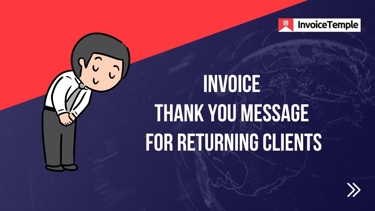 Invoice Thank You Message for Returning Clients | Invoice Temple