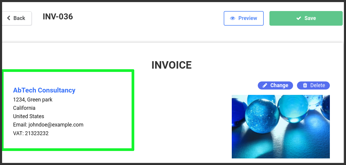 Create your first invoice at Invoice Temple
