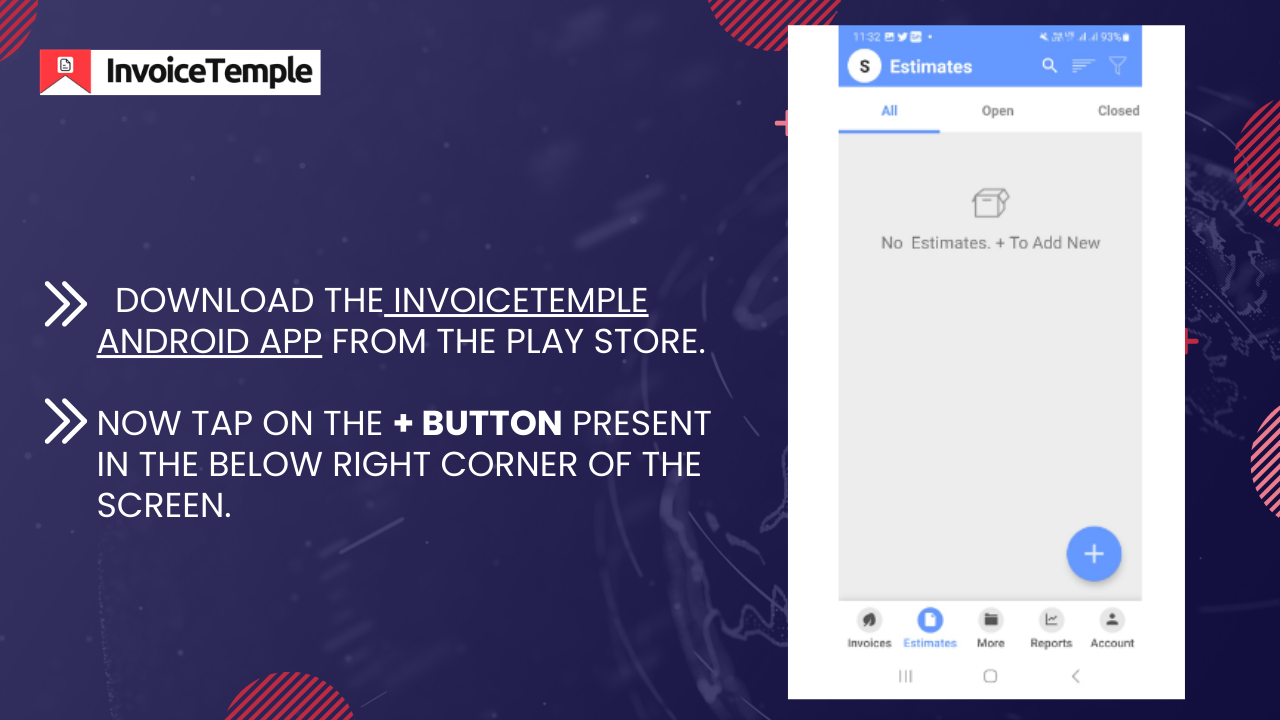 How to Create an Estimate in the InvoiceTemple Android App