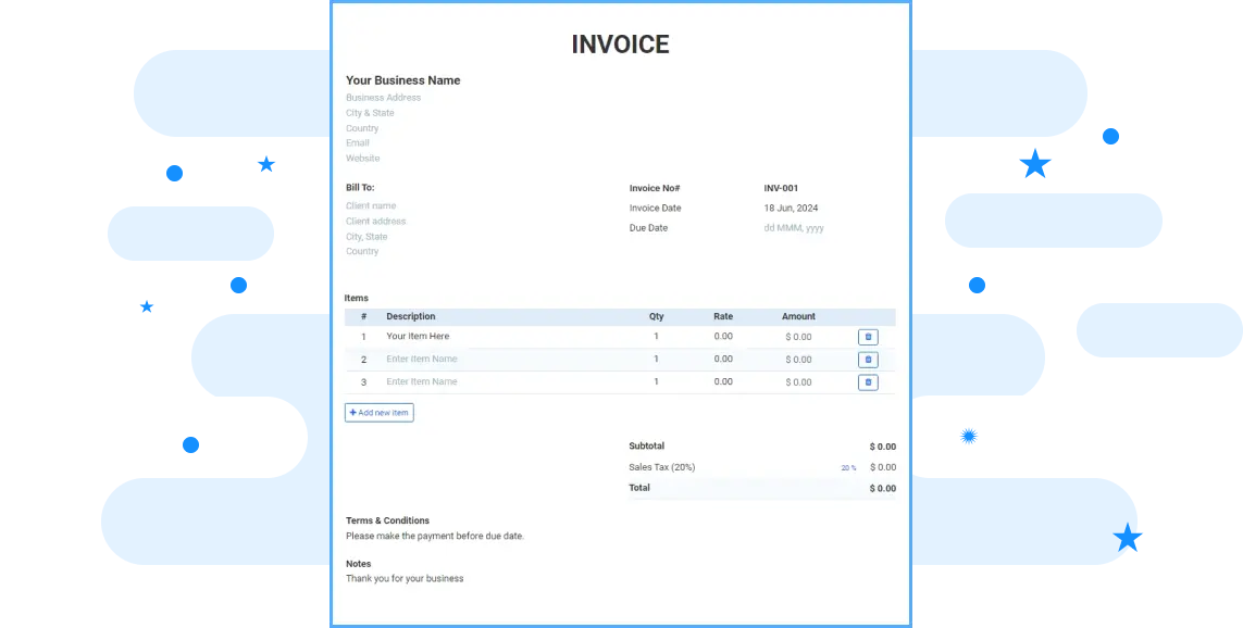 Free Proforma Invoice Generator | Invoice Temple App